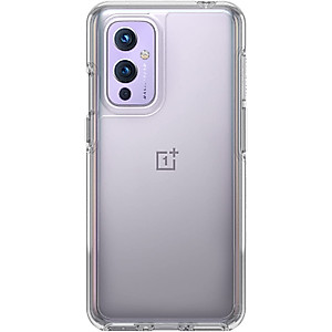 OtterBox ONEPLUS 9 5G Symmetry Series Case - Clear, Ultra-Sleek, Wireless Charging Compatible, Raised Edges Protect Camera & Screen