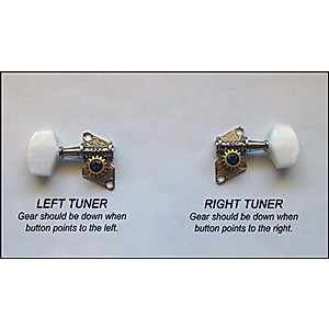 Cigar Box Guitar Parts: Shane Speal Signature Tuners for 4-string guitars - 2 left / 2 Right