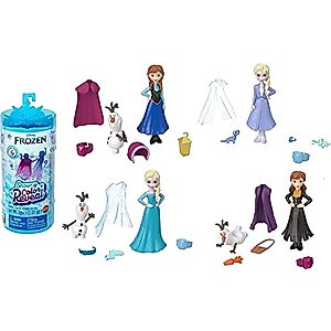Disney Frozen by Mattel Disney Frozen Snow Color Reveal Small Doll & Accessories, 6 Surprises Include Character Figure Inspired by Disney Movies