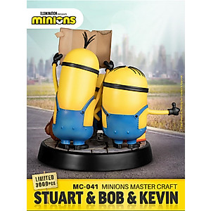 Beast Kingdom Minions: Stuart, Bob, and Kevin MC-041 Master Craft Statue, Multicolor
