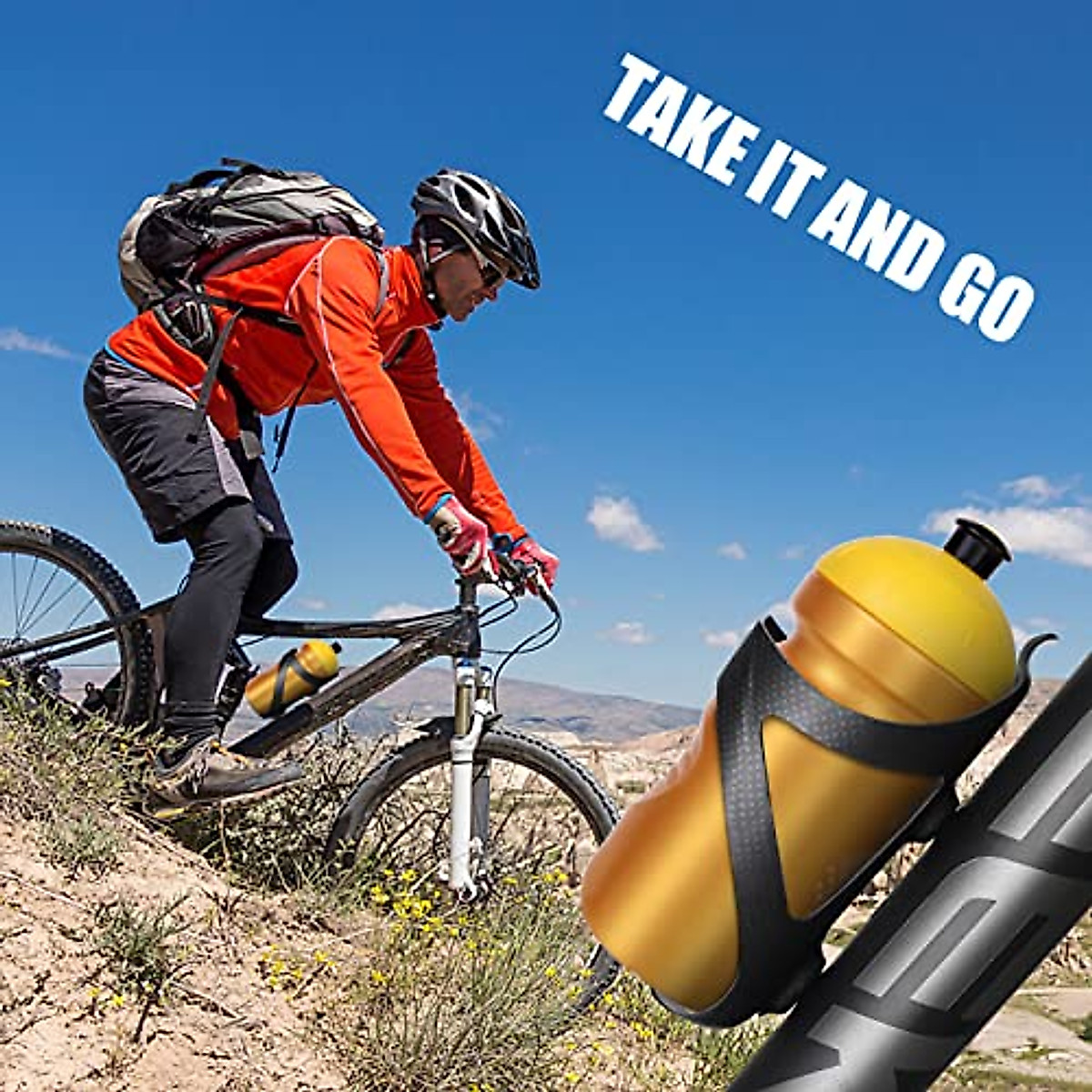 Super Light Cycling Carbon Fiber Bicycle Bottle Cage Cycling Water Bottle Holder