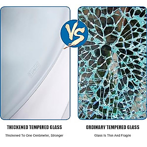 LWQFHI Glass Lazy Susan Turntable Hotel Round Glass Turntable, Susan Lazy Tempered Glass Turntable On Home Dining Table, Glass Lazy Dining Table Turntable 50cm B