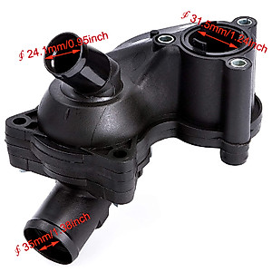 Thermostat Housing Kit Assembly for 2002-2010 Ford Explorer & Mercury Mountaineer V6 4.0L Engine Models 2L2Z8592AA, 2L2Z8592BA - Thermostat Housing Assembly by KAKO