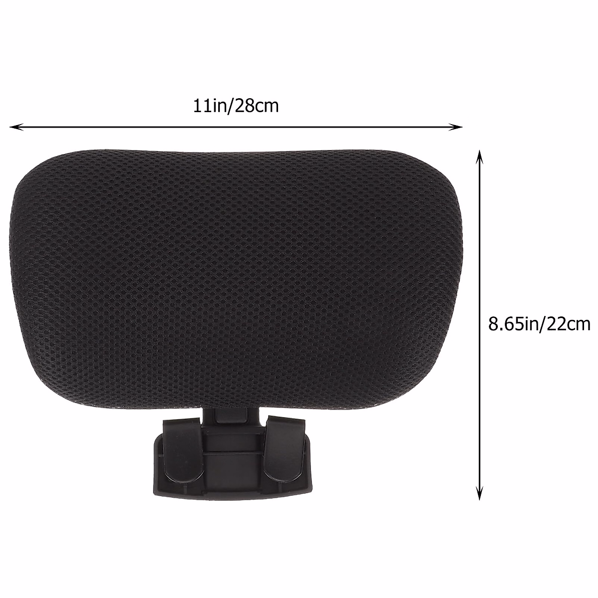 DOITOOL Office Chair Headrest Attachment Universal, Adjustable Headrest Head Rest, Neck Support Cushion Clip on (Black)