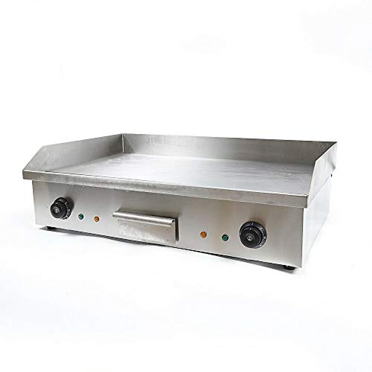 Commercial Electric Griddle, 4400W Countertop Flat Top Grill Dual Control Heavy Duty Stainless Steel Teppanyaki Griddle with Adjustable Temp Control 122°F-572°F 28.6"x15.7"