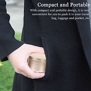 12pcs Metal Candle Tins Scented Candle Tin Sealing Tea Canister Storage Jar Candy Storage Container Iron Candle Jar DIY Candle Tins Golden 1