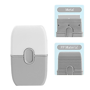 4pcs Double Edged Plastic Scraper Tool, Plastic Razor Blade Scraper Glass Scraper for Windows Decals Tint Labels Caulk Plastic Scraper Tool for Adhesive Remover for Stickers and Paints on Car Glass