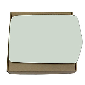 WLLW Side Mirror Replacement Glass fit for 2004 2005 2006 2007 2008 Ford F150 Flat LH Left Driver Side Including Adhesive, Non Towing Mirror Glass Non Heated