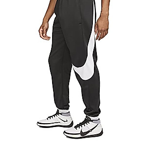 Nike Therma Men's Basketball Pants, Style: DM0995 (as1, Alpha, s, Regular, Regular, Black/White, Small, Loose)