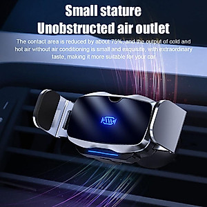 Wmool Car Phone Holder Mount, Magic Clip D7 Car Electric Mobile Phone Holder Auto-Clamping Car Phone Mount Dashboard Air Vent Universal Automobile Mounts Cell Phone Holder Fit All Smartphone