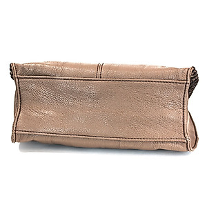 Chala Charming Crossbody Bag with Zipper Flap Top and Metal Chain - Light Brown - Chala Fox