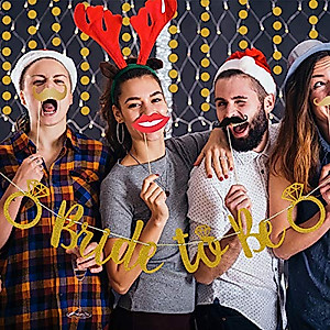 Gold Glitter Bride to Be Banner Bridal Shower Banner Bride to Be Sign for Bridal Shower Wedding Engagement Bachelorette Party Decor