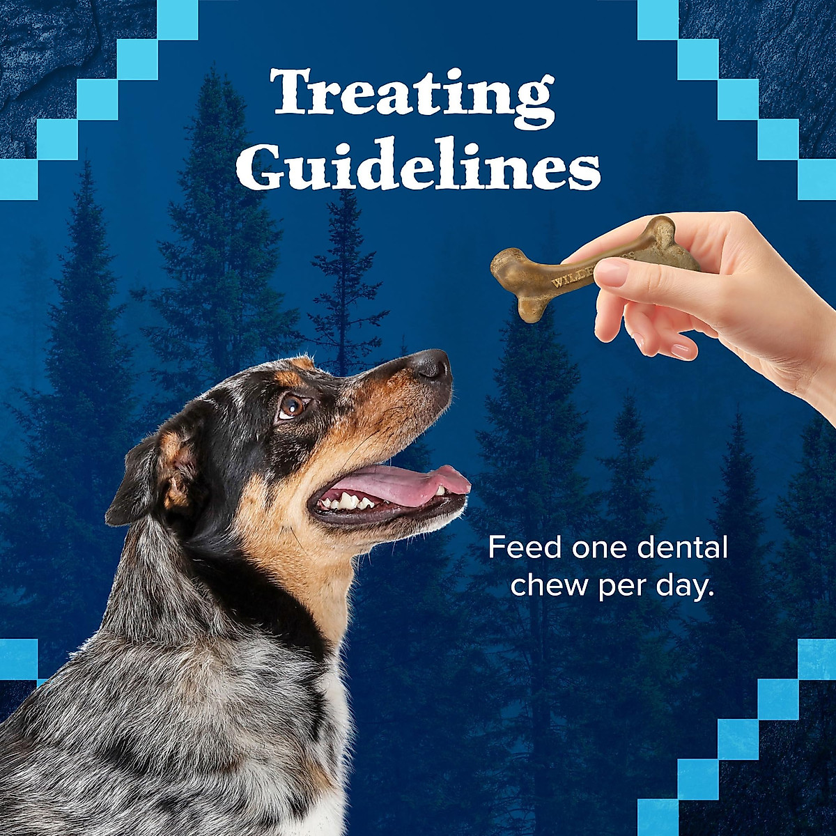 Blue Buffalo Wilderness Wild Bones Grain-Free Dental Chews Dog Treats, Small, 27-oz Bag