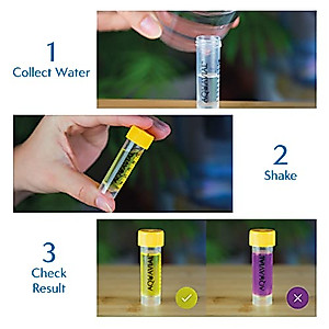 AquaVial Well Water Testing Kit 4 Pack | E Coli and Coliform Water Test Kit | Water Testing Kits for Drinking Water Pool Pond Lake Well | Water Test Kit Easy to Use | Home Industrial Water Test Kit