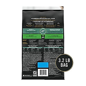 Purina Pro Plan Allergen Reducing, Indoor Cat Food, LIVECLEAR Turkey and Rice Formula - 3.2 lb. Bag