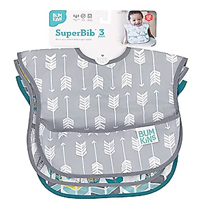Bumkins Bibs, Baby Bibs for Girl or Boy, SuperBib Baby and Toddler Bib for 6-24 Months, Baby Bib for Eating, Feeding Bib, Waterproof Lightweight Fabric – Feathers and Quill