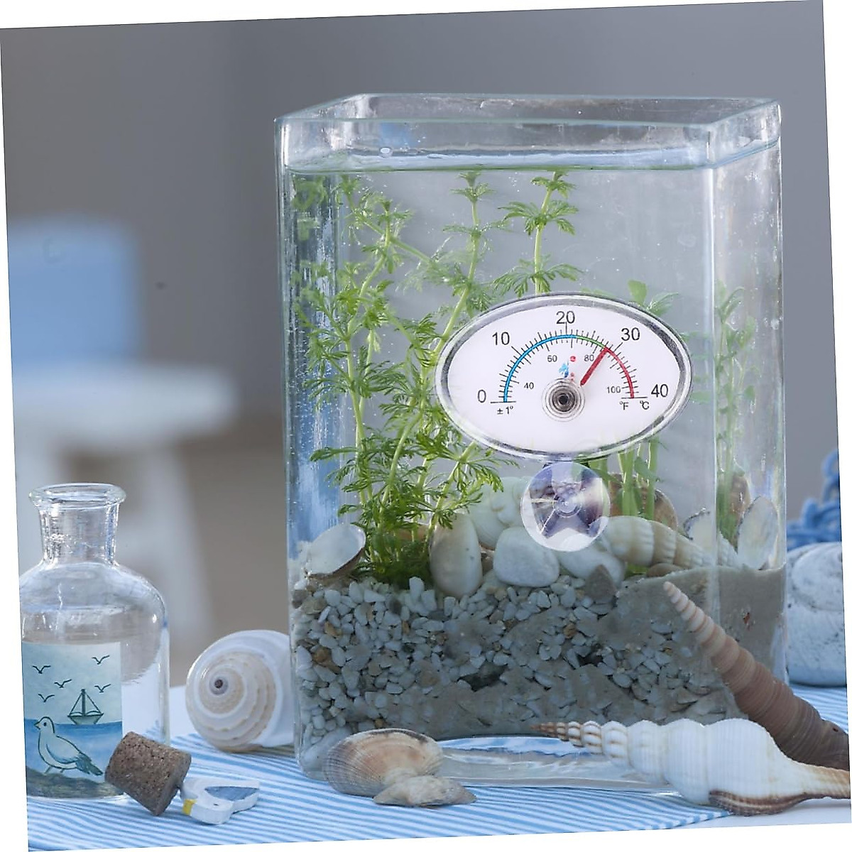 BESPORTBLE 4pcs Pointer Thermometer Aquarium Patch Thermometer Dial Thermometer Water Thermometer Fish Thermometer
