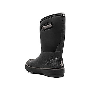 BOGS Classic II Wide Solid Snow Boot, Black Multi, 10 US Unisex Little Kid