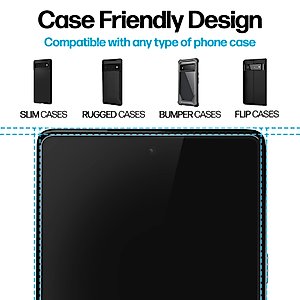 Power Theory Screen Protector for Google Pixel 6 [2 Pack] with Easy Install Kit [Premium Tempered Glass for Pixel6]