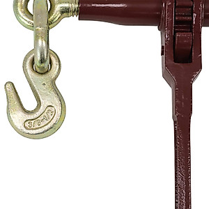 Mytee Products Heavy Duty Specialty Pro Ratchet Load Chain Binder w/ 1/2" Grab Hook on One Side & 1/2" Slip Hook Other Side, 12,000 Lbs Load Limit | Chain Binders for Flatbed Truck Trailer - 4 Pack