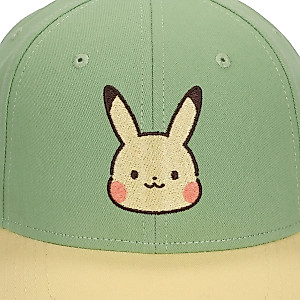 Pokemon Chibi Pikachu Women's Green Baseball Cap
