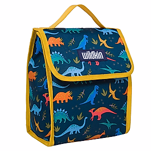 Wildkin 12 Inch Backpack Bundle with Insulated Lunch Bag (Jurassic Dinosaurs)