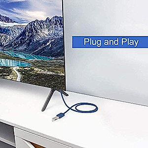 USB 3.0 Extension Cable 1FT 2 Pack 90 Degree Left & Right Angle USB Adapter Male to Female Short USB3 Cables Up & Down for Laptop TV USB Disk Mouse Hard Disk Camera