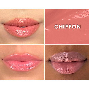 Glo Skin Beauty Cream Glaze Lip Crayon | High Shine Lip Color with Intense Saturation and Impressive Staying Power, (Chiffon)