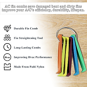 FCR6 Fin Comb Tool Set for Straighten A/C Evaporator Condensor Coils by prime&swift