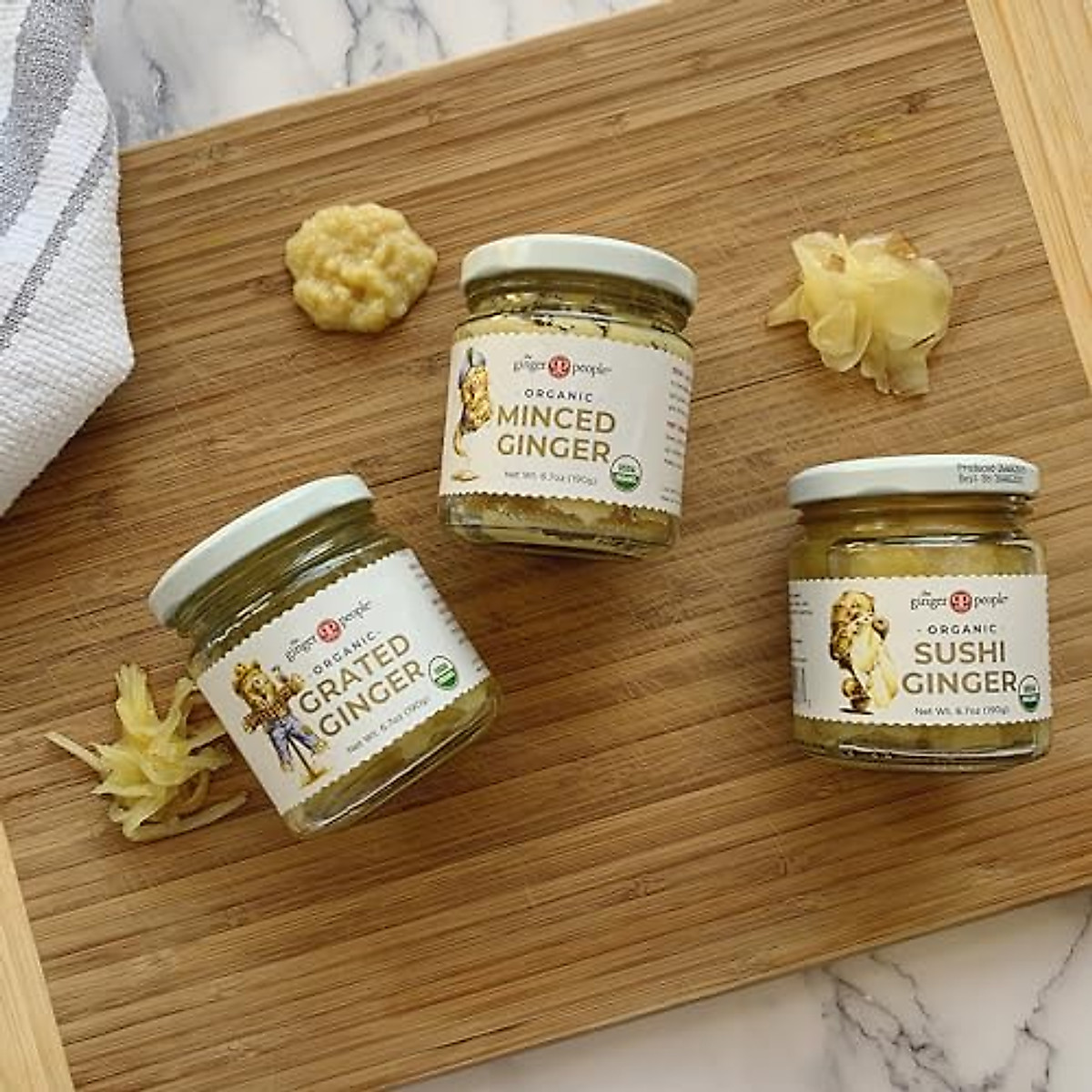 The Ginger People Organic Pickled Sushi Ginger, Vegan, 6.7 ounces (Pack of 1)