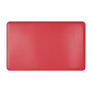 Art3d Anti Fatigue Mat - 1/2 Inch Cushioned Kitchen Mats - Comfort & Non Slip Cushion for Standing Desk, Office or Garage Floor (17.3"x28", Red)