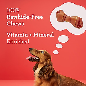 DreamBone Mini Chews, Made With Real Beef, Rawhide-Free Chews For Dogs, 24 Count