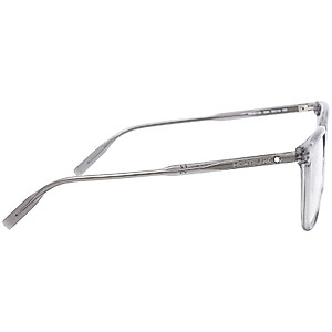 Montblanc Rectangular Eyeglasses MB0011O 008 Transparent Grey 54mm 0011