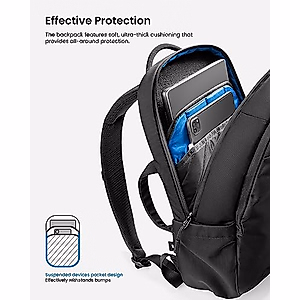 tomtoc 15.6 Inch Laptop Backpack, Minimalist Waterproof Casual Daypack Commute Computer Backpack, A Smart Look for The City and Office, Work, Study, or Weekend Excursions, 20L