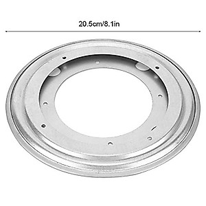 Lazy Susan, Lazy Susan Bearing, Rotating Turntable Bearing Round Swivel Plate Hardware for Kitchen Dining Table(8 inch Galvanized Round Turntable)