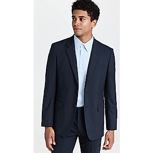 Theory Men's Chambers Stretch Wool Blazer, Navy, Blue, XL