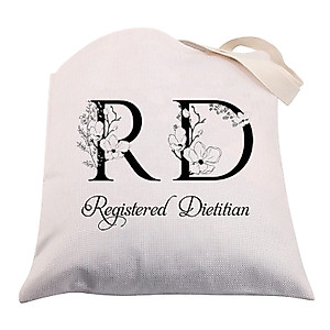 CMNIM Registered Dietitian Gifts RD Dietitian Tote Bag Dietitian Gifts for Women Nutritionist Tote Bag RD Dietitian Student Gifts (RD tote bag)