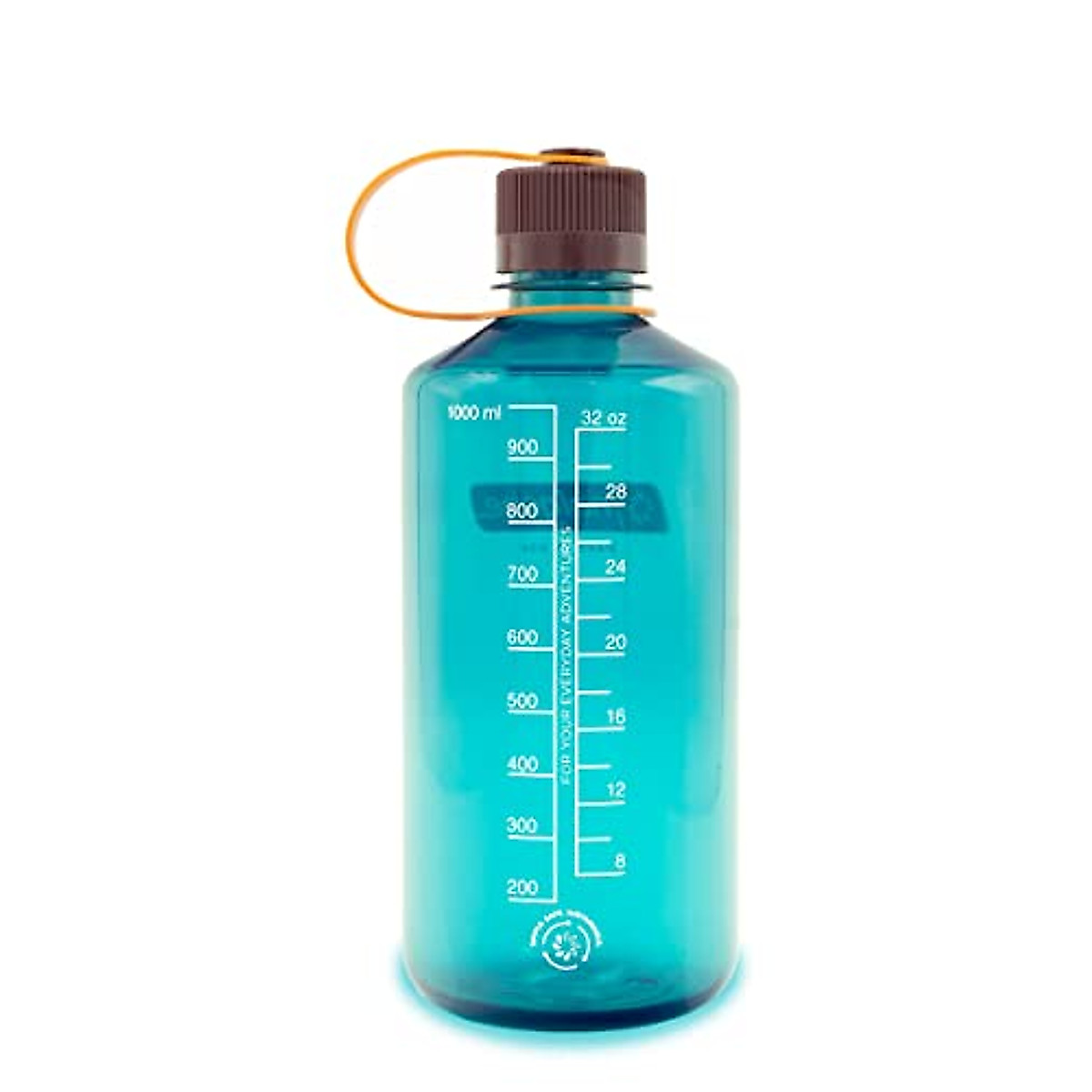 Nalgene Sustain Tritan BPA-Free Water Bottle Made with Material Derived from 50% Plastic Waste, 32 OZ, Narrow Mouth, Teal