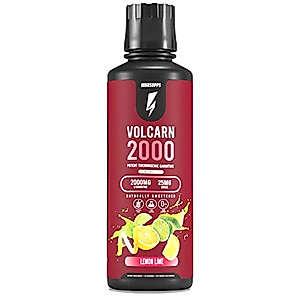 InnoSupps Volcarn 2000 - Advanced Fat Burning Liquid | L-Carnitine, GBEEC, Boost Energy, ATP Enhancer | Caffeine Free, No Artificial Sweeteners | 32 Servings (Lemon Lime)
