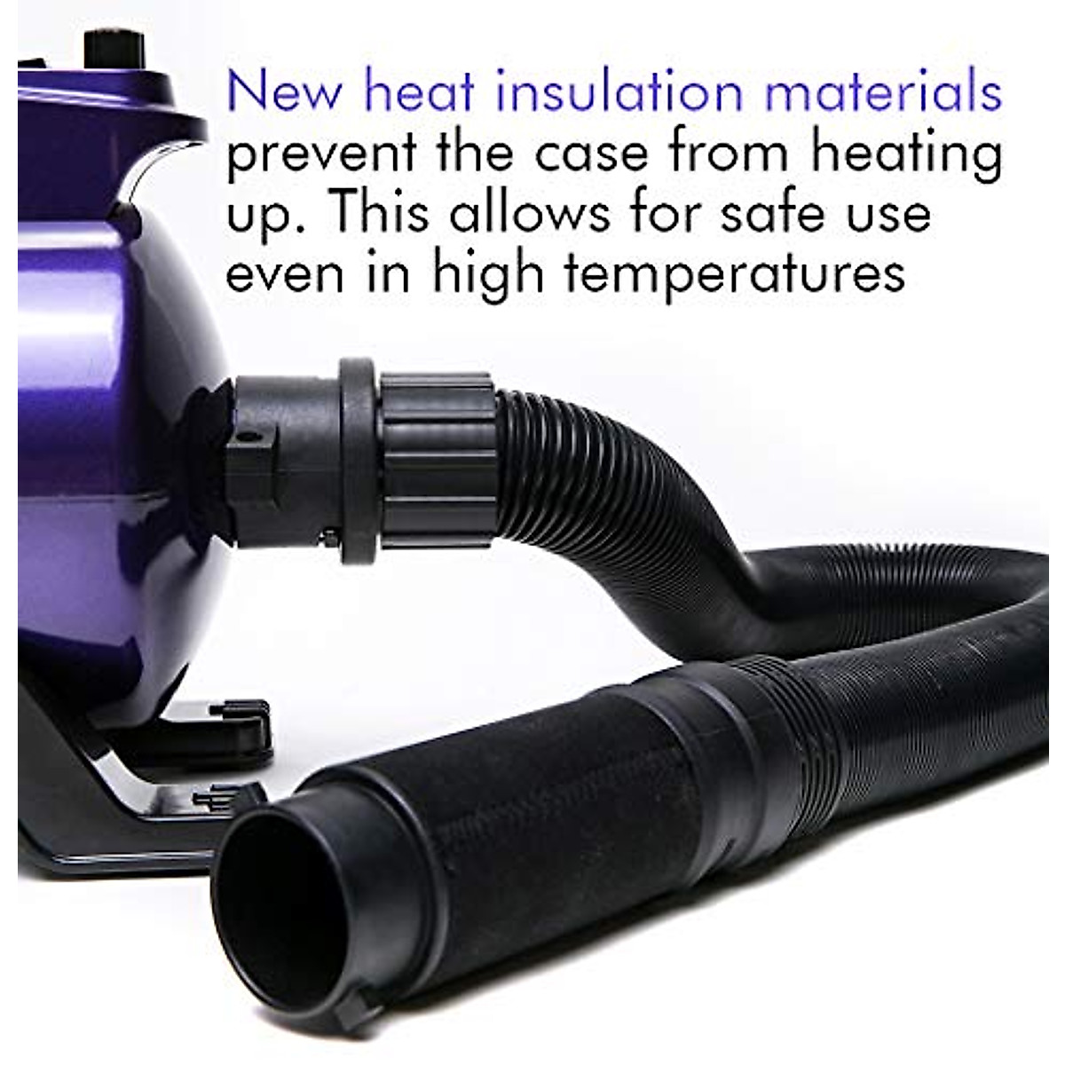 shernbao High Velocity Professional Dog Pet Grooming Hair Drying Force Dryer Blower 5.0HP (Super Cyclone) SHD-2600P (Purple)