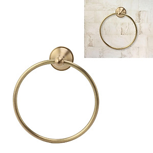 Fafeicy Towel for Bathroom, Kitchen Bath Towel Holder, Round Wall Mounted Hand Shower Towel Holder Rack for Bathroom (960830)