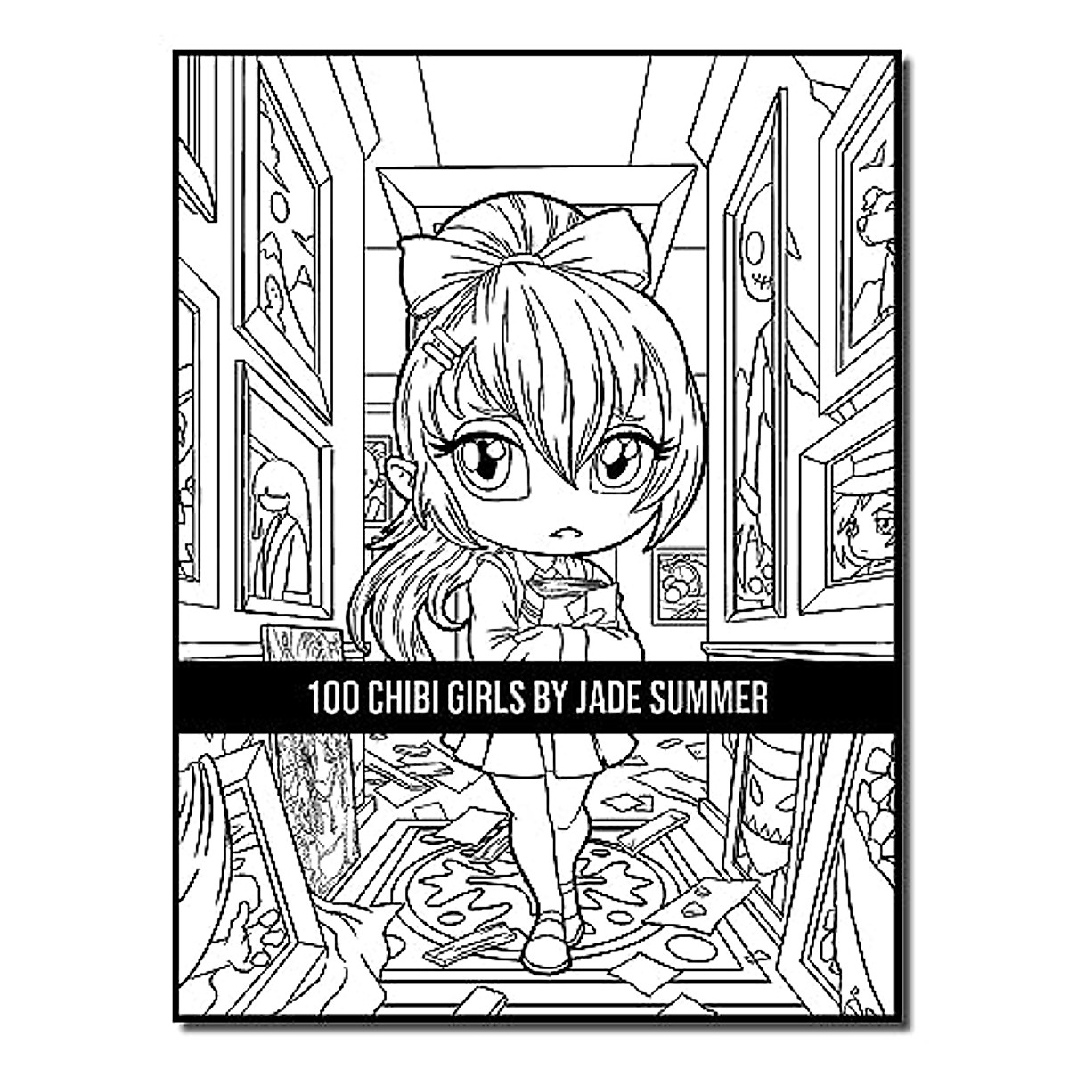 100 Chibi Girls: An Adult Coloring Book Collection with Cute Girls, Fantasy, Horror, Christmas, and More!