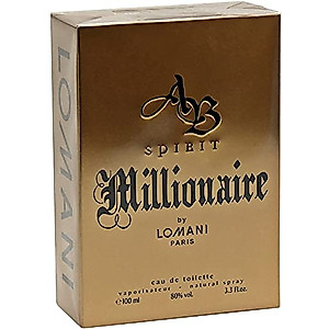 AB Spirit Millionaire By LOMNI Cologne for Men 3.3oz / 100ml EDT Spray
