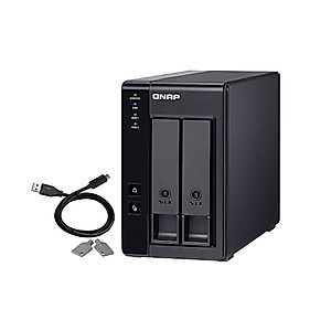 QNAP TR-002 2 Bay USB Type-C Direct Attached Storage (DAS) with Hardware RAID (Diskless) (TR-002-AMZ-US)