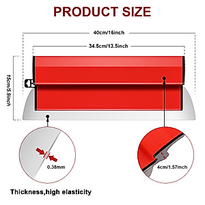 DEKEones 16Inch/40CM Skimming Blade, Stainless Steel Drywall Smoothing Spatula for Large Working Area Wall Decoration Construction Tool