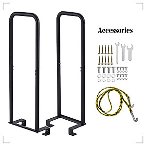 Dolly Converter Arms Converts Your 4 Wheel Dollies into a Panel Cart,250 lbs Capacity, 12" Width x 38" Height