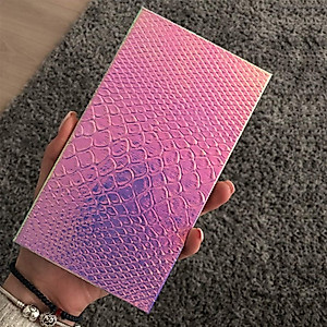 Makeup Palette With Mirror, Empty Eyeshadow Makeup Box Cosmetics Palette Fish Scale DIY Storage Tray Box Holder