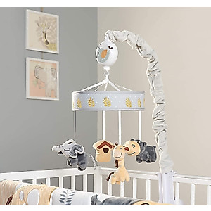 OBERLUX Crib Bedding Set + Baby Play Mat + Musical Crib Mobile - Baby Nursery Room Bundle Set