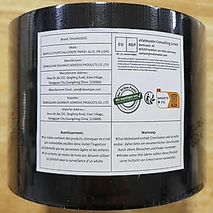 CHUANGSEED Heavy Ducty Black Wide Duct Tape,Industrial Grade 3 inches x 55 Yards (164 ft), Waterproof, Strong, Flexible, No Residue, for Crafts & Home Improvement