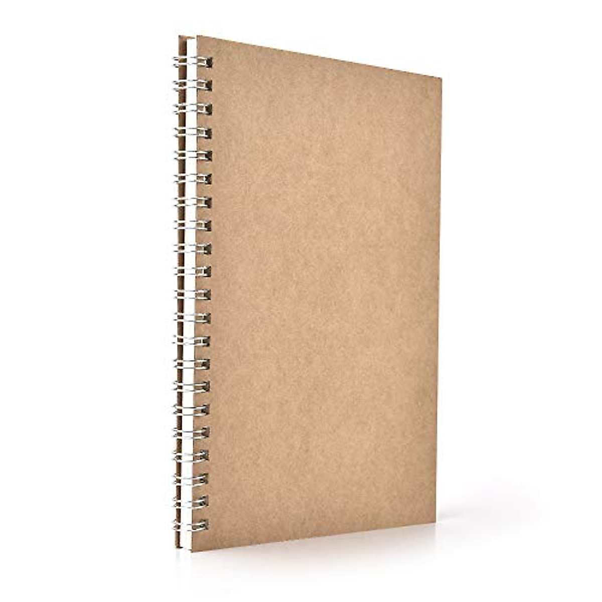 Blank Spiral Notebook Soft Cover Journal,Unlined Sketch Book Pad (6 pack)